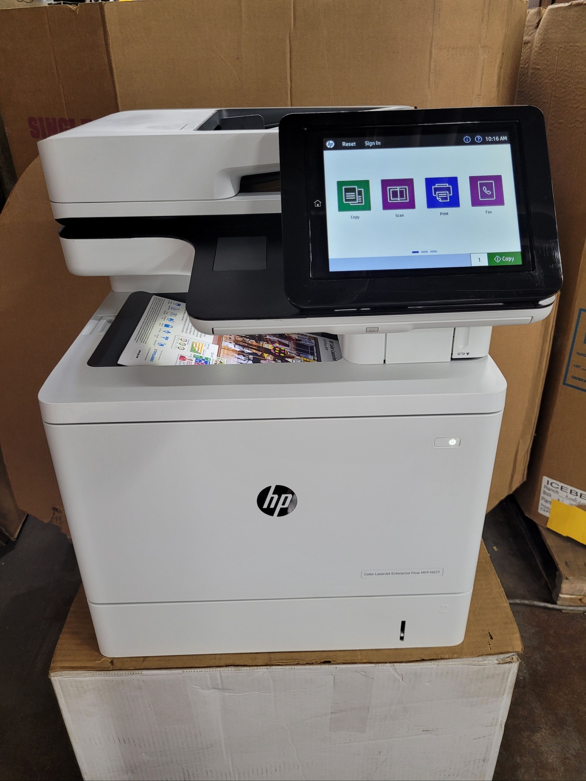HP COLOR LJ MFP M577C COLOR LASER ALL IN ONE EXPERTLY SERVICED & FULL ...