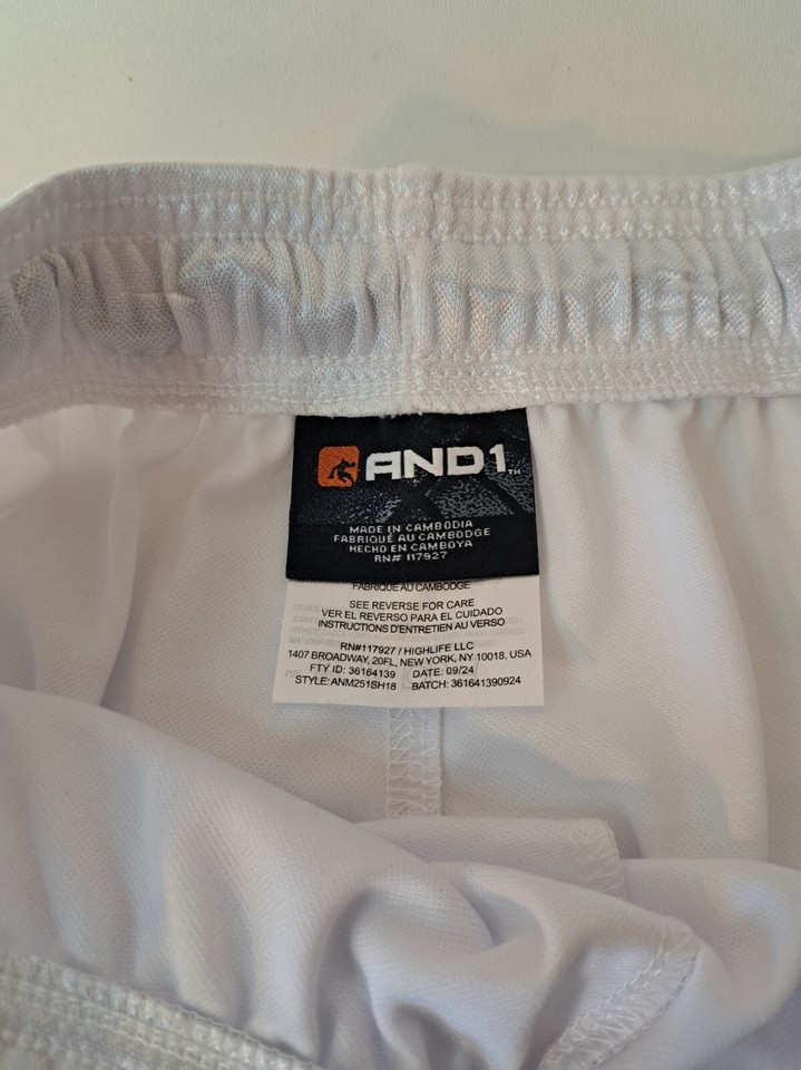 3XL And1 Mens Basketball Gym Workout Shorts 3XL Blue White 48"-50 ...