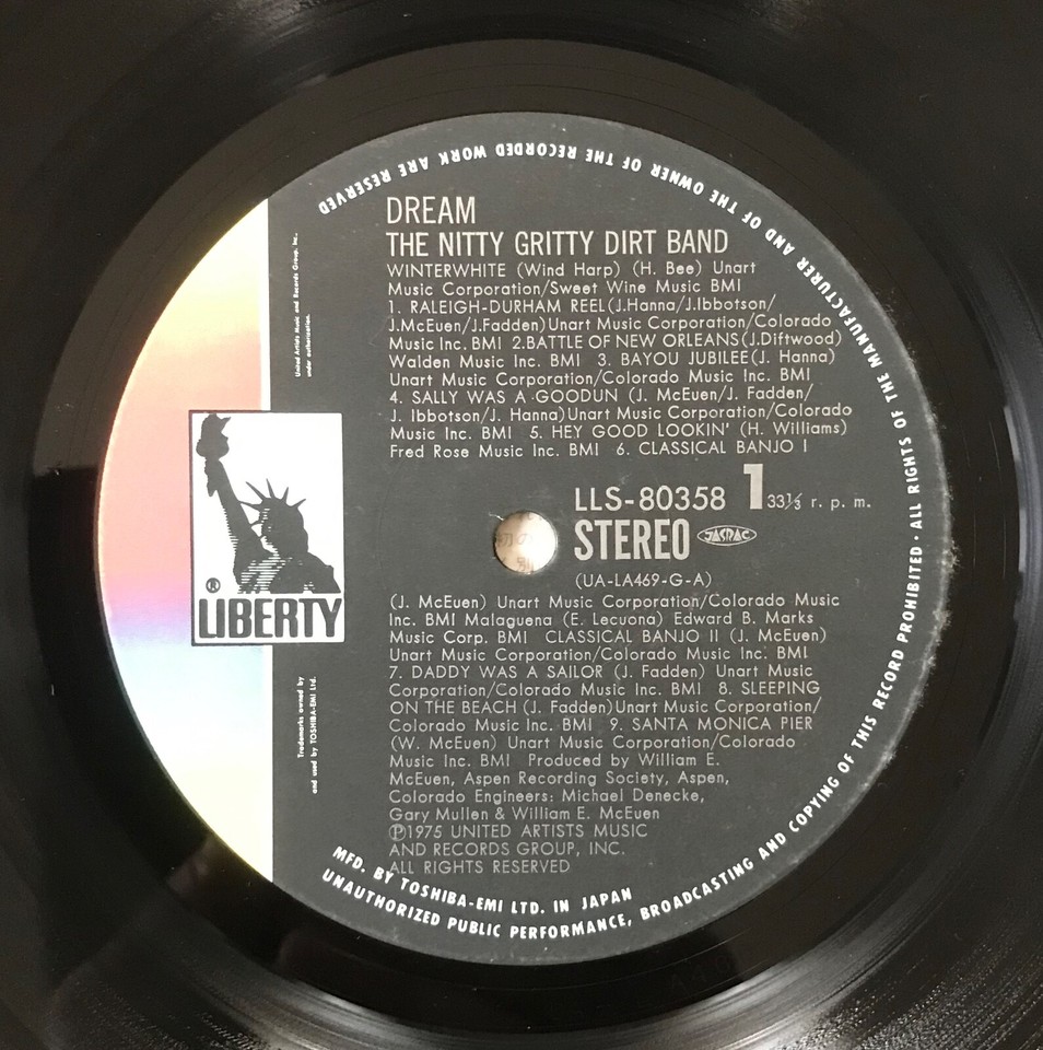 NITTY GRITTY DIRT BAND - Dream - Vinyl LP Record Album - Japan OBI ...