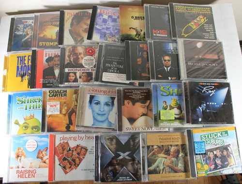 Wholesale CD Lot of 25 Movie Film Soundtrack Hollywood Scores Shown ...