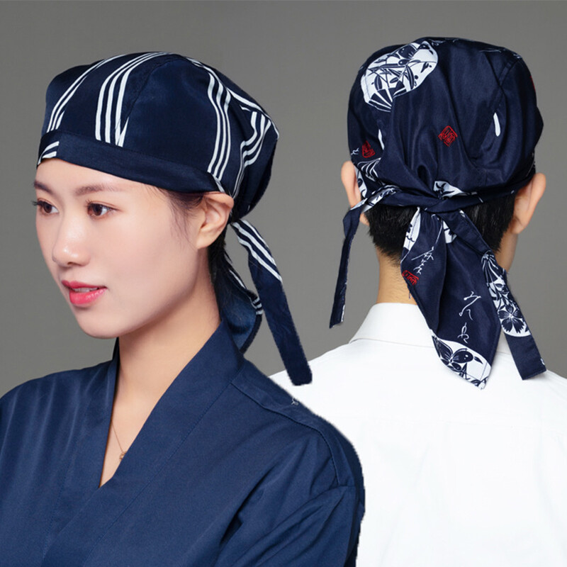 Chef Hat Working Cap Hood Japanese Cuisine Restaurant Waiter Turban Men ...