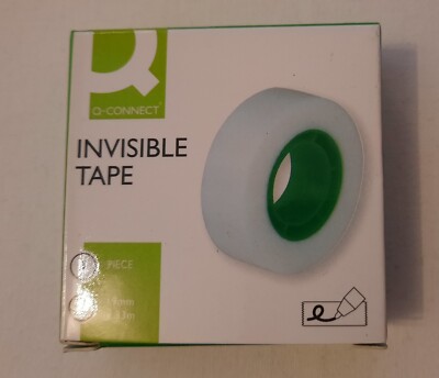 Q-CONNECT INVISIBLE TAPE 19MM X 33M, 16 UNITS | eBay UK
