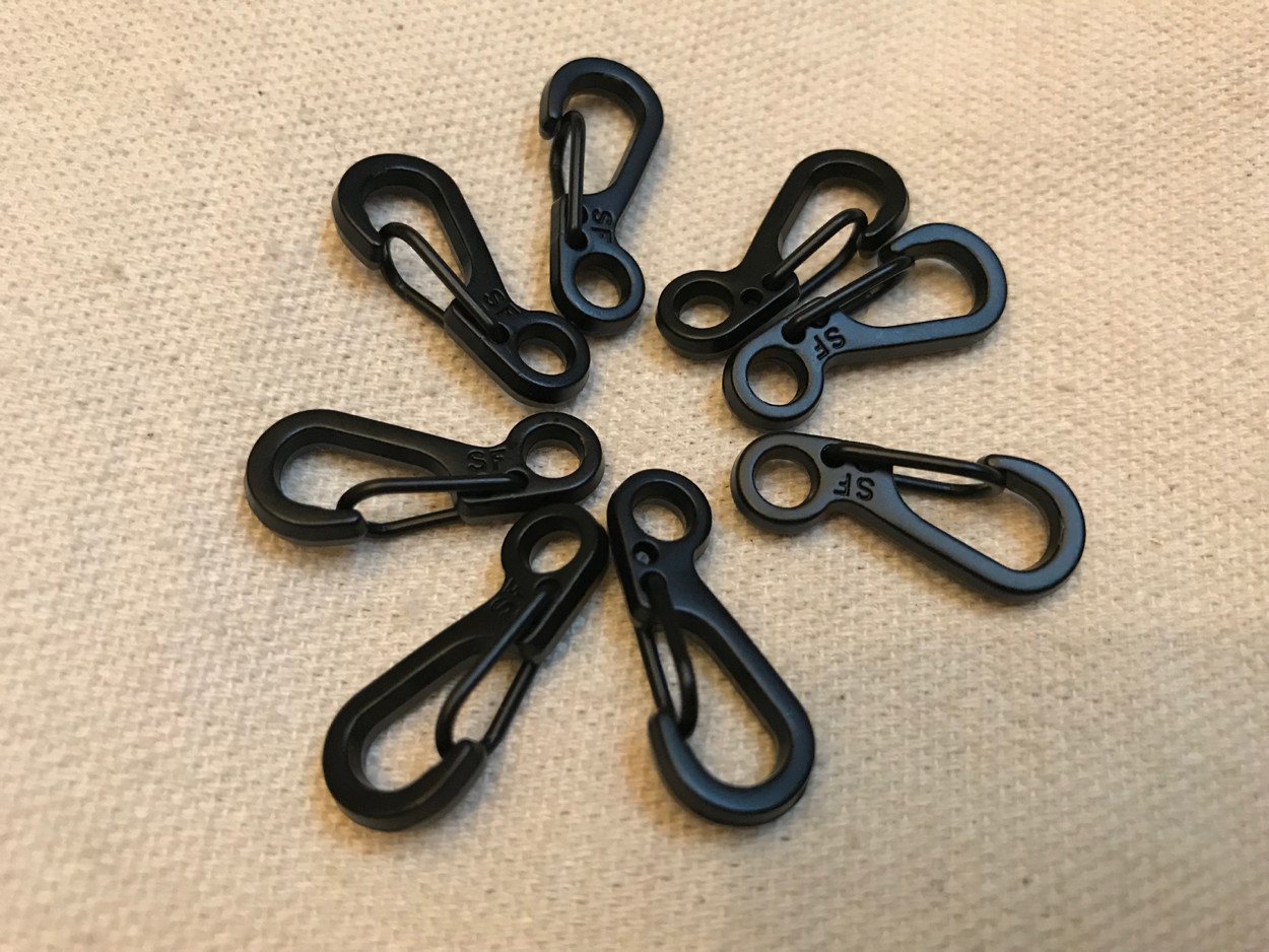 U.S. Seller 3Pcs EDC Snap Spring Clip Hook Carabiner Backpack Tactical ...