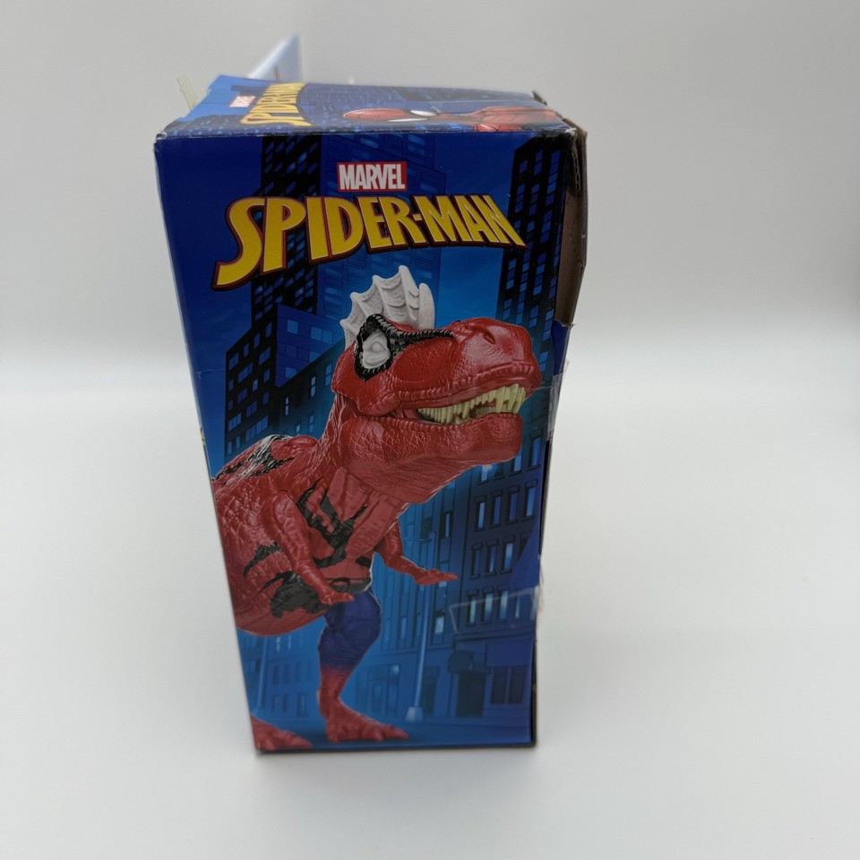 Marvel Spider-Man Web Chompin' Spider-Rex T-Rex 16-Inch Action Figure w ...