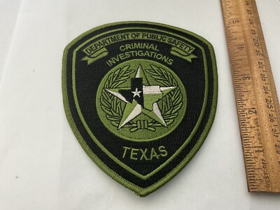 Texas Department Of Public Safety Criminal Investigations Patch New ...
