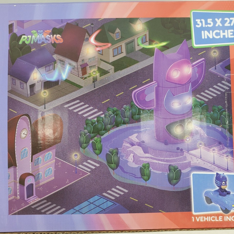 PJ Masks Owlette Megamat Vehicle Included 31.5" x 27.5" Soft Purple ...