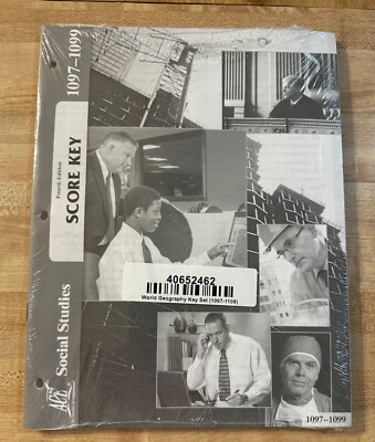 ACE School Of Tomorrow World Geography Keys To Paces 1097-1108 Grade 9 ...