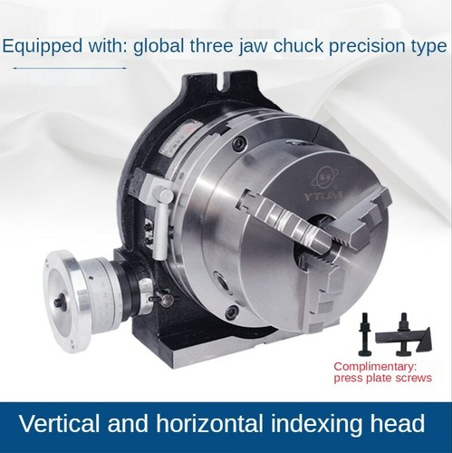 6 Inch Universal Indexing Plate Rotary Table 125 Three-jaw Chuck ...