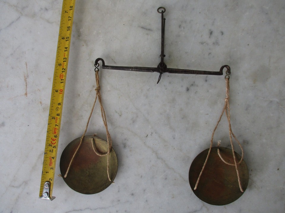 Antique Handmade Iron Ornated Old Portable Colonial Scale Diamond ...