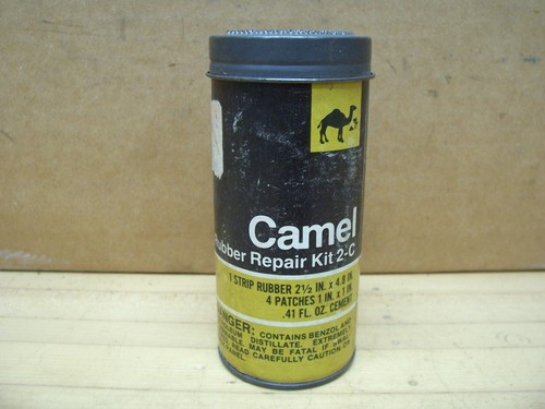 Vintage Camel Tube Tire Rubber Repair Can Car Bicycle Patch Kit | eBay