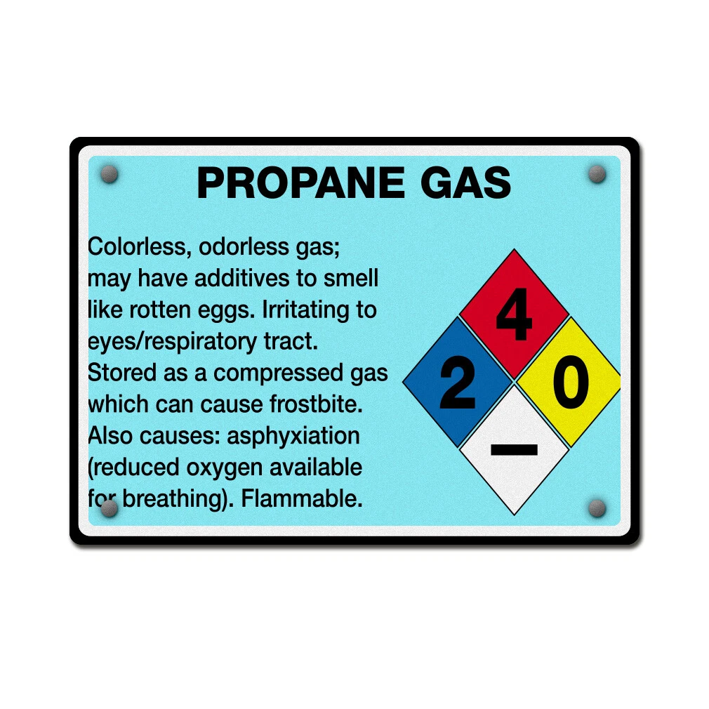 Propane Gas Label