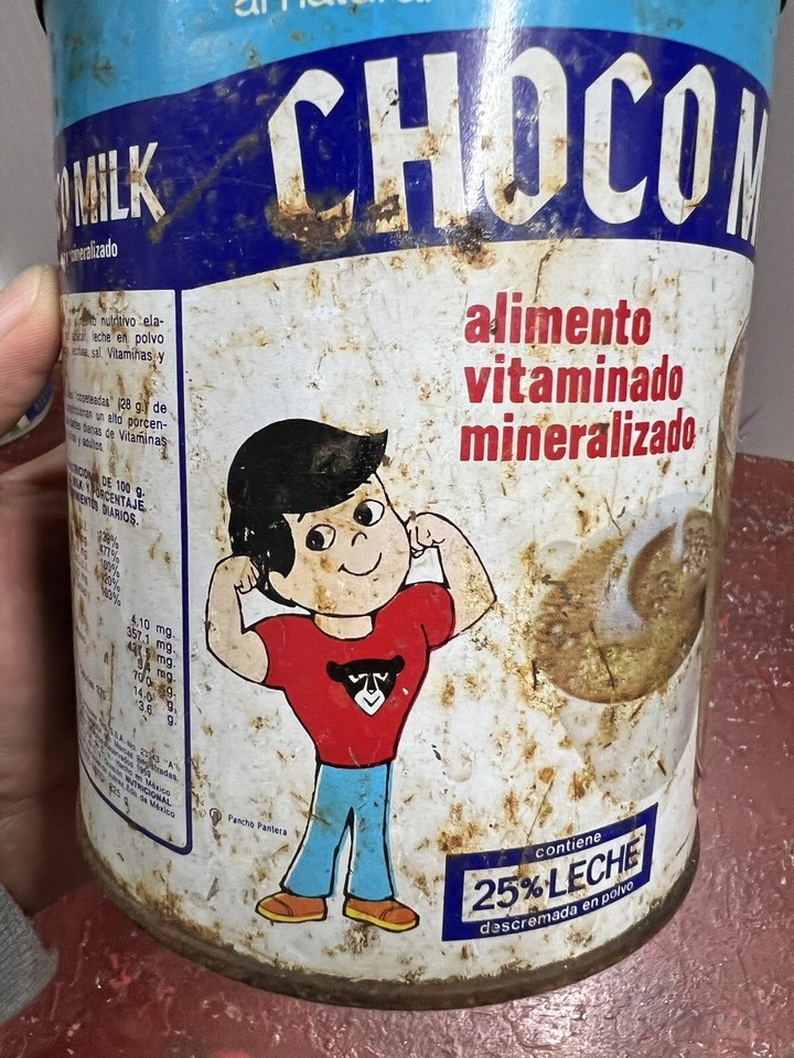 Vintage Choco Milk Metal Can Pancho Pantera 825 Grams Mexico From 1970 ...