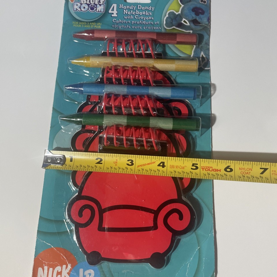Blues Clues Handy Dandy Thinking Chair Notebook Crayons Licensed 2006 ...