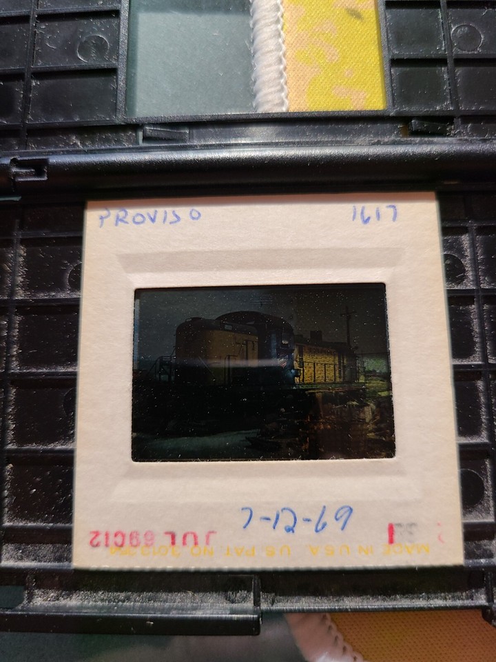 Original Slide Chicago & Northwestern CNW 1617 Alco RS3 Proviso ILL 7 ...