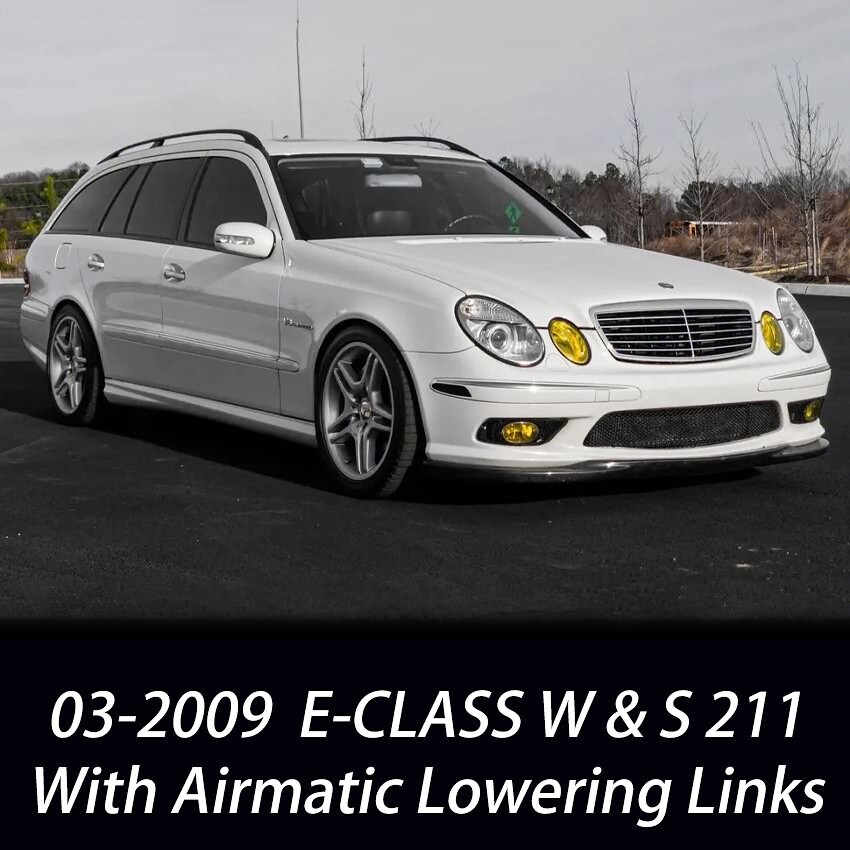 FOR MERCEDES BENZ E CLASS ADJUSTABLE LOWERING LINKS SUSPENSION KIT W211 ...