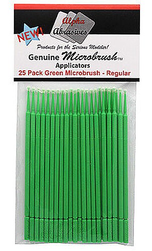 Flex-I-File Regular Green Microbrush 25 pack - Hobby and Model Hand ...