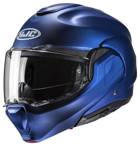 Flip-Up Helmet HJC F100 SOLID SEMI FLAT METALLIC BLUE | eBay
