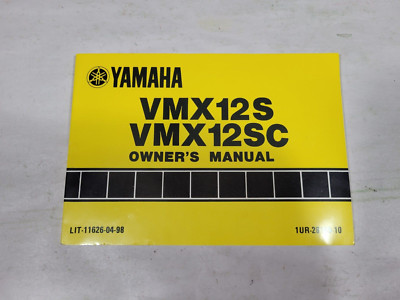 1986 Yamaha VMX12S Owner's Manual, VMX12 | eBay