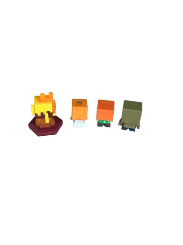 Mattel Minecraft Mini Figure Series Assorted Lot of 4 Alex Steve ...
