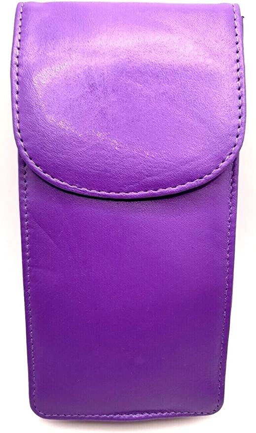 AKSHIDE leather Style Double spectacle case with Stud Button/Glasses ...