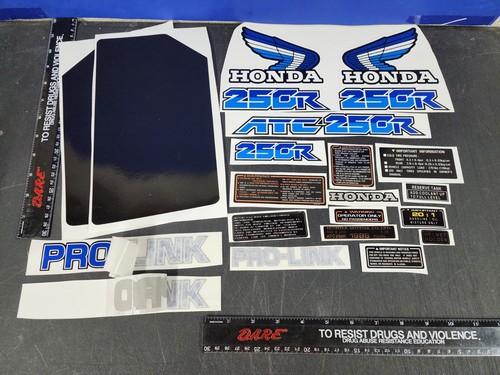HONDA ATC 250R ATC250R 1985 86 85 DECAL EMBLEM STICKER FRAME FENDER ...