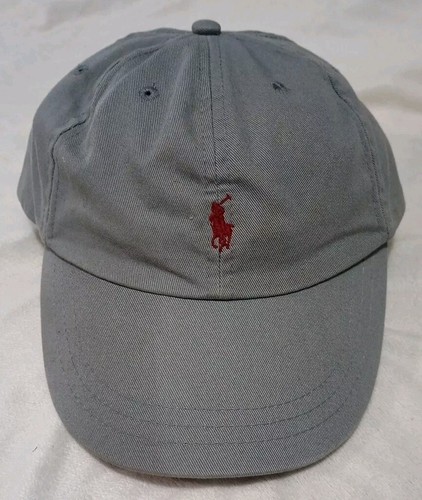 Polo Ralph Lauren Hat Cap Strapback Gray Adjustable Adult Mens ...
