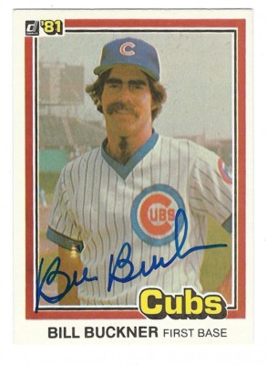 Autographed 1981 Donruss BILL BUCKNER Chicago Cubs card #482 w/coa | eBay