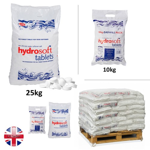 HYDROSOFT SALT TABLETS | 25KG BAG | Water Softener | FCC Food Grade 99. ...