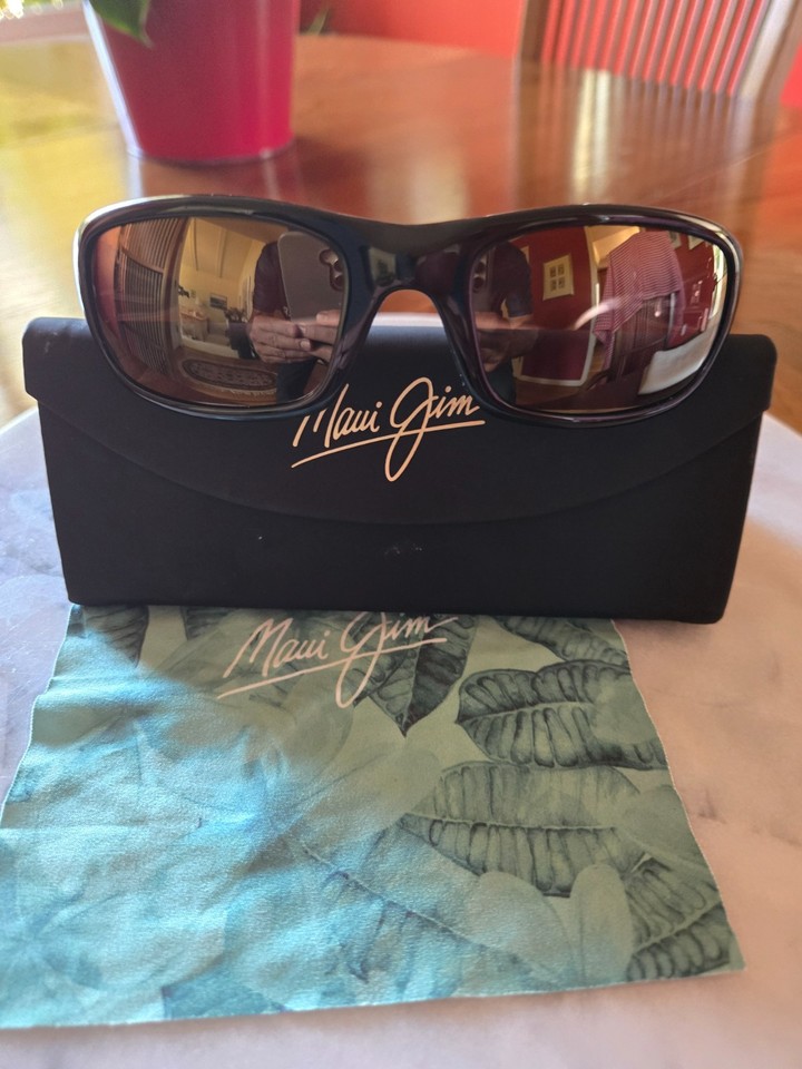 Maui Jim Sunglasses Unisex MJ 103 Black 2 Stingray 55mm with Brown Lenses | eBay