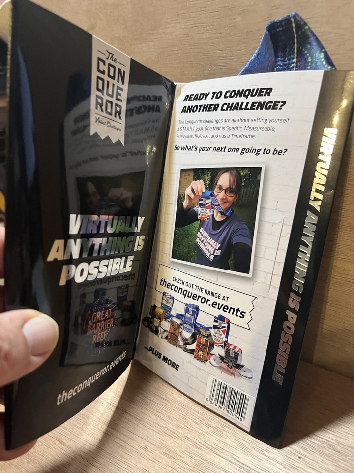 New! The Conqueror Virtual Challenge Medal Great Barrier Reef Will box ...