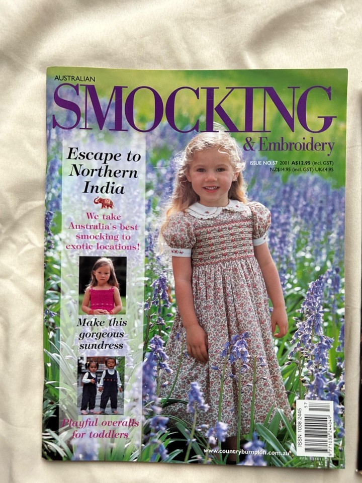 Australian Smocking & Embroidery Magazine 3-lot w/patterns- Like New | eBay