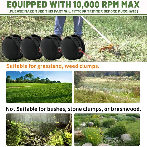 SPEED FEED HEAD LARGE 4.1INCH FAST LOAD TRIMMER LINE BUMP HEAD ...