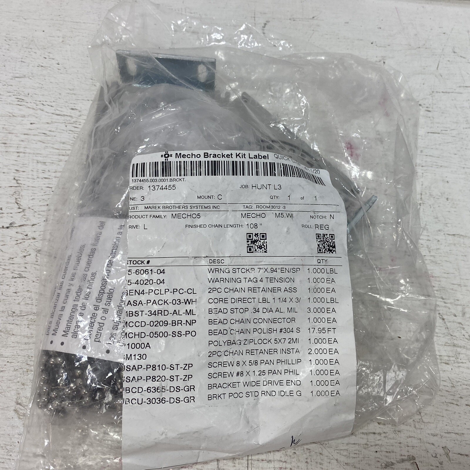 MECHO BRACKET KIT LABEL MECHO5 WITH CHAIN (Gray) | eBay