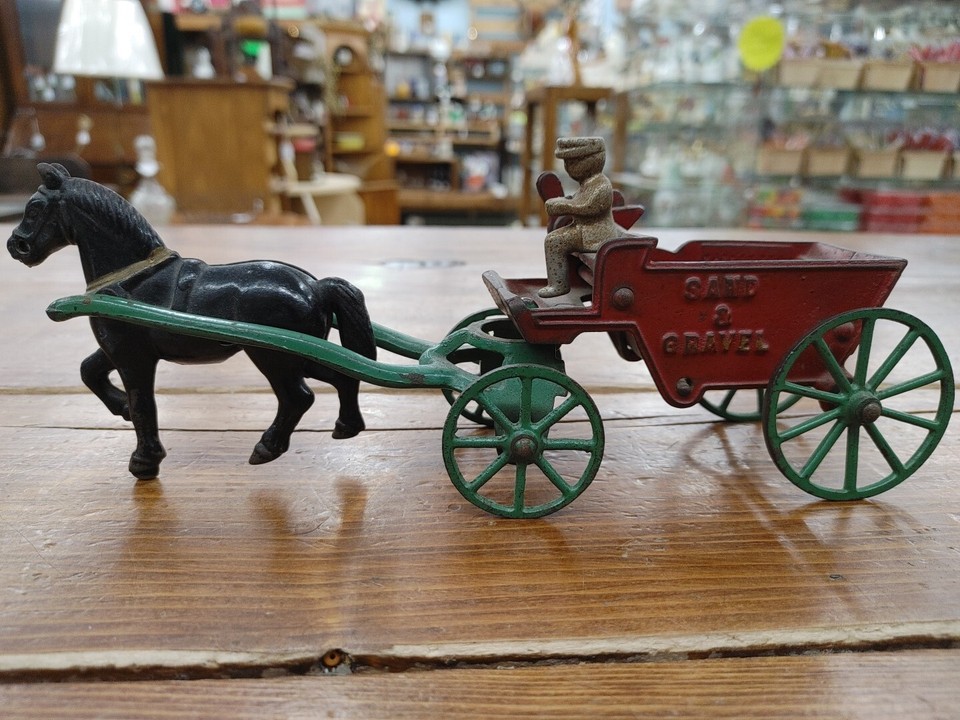 Kenton Cast Iron Sand and Gravel Dump Wagon With Driver | eBay