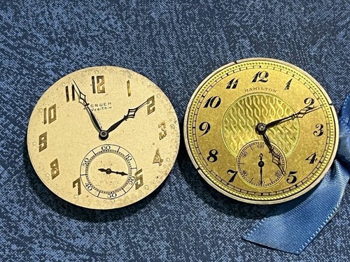 Gruen and Hamilton pocket watch movements 12s | eBay