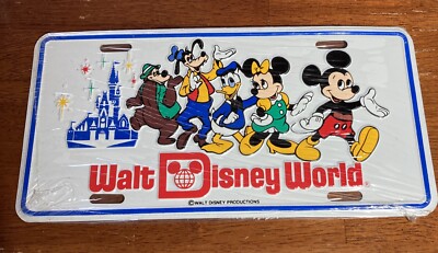 Vintage Walt Disney World FL License Plate Mickey Mouse Magic Kingdom ...