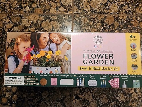Junior Flower Planter Bloom Starter Kit Gift Set By Garden Republic Brand New | eBay