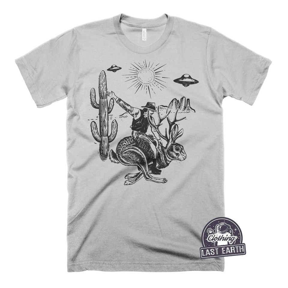 Jackalope Shirt Funny Rodeo UFO Alien Shirt Roswell New Mexico Retro ...