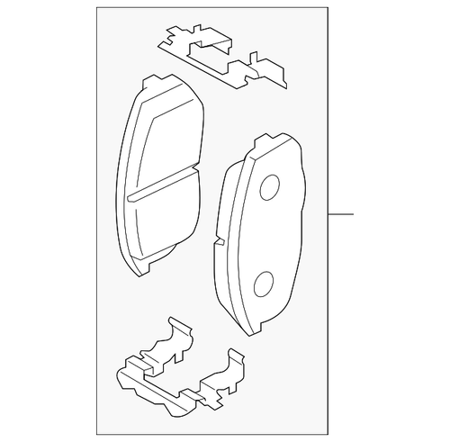 Genuine Hyundai Pad Kit Front Disc Brake 58101-J9A05 | eBay