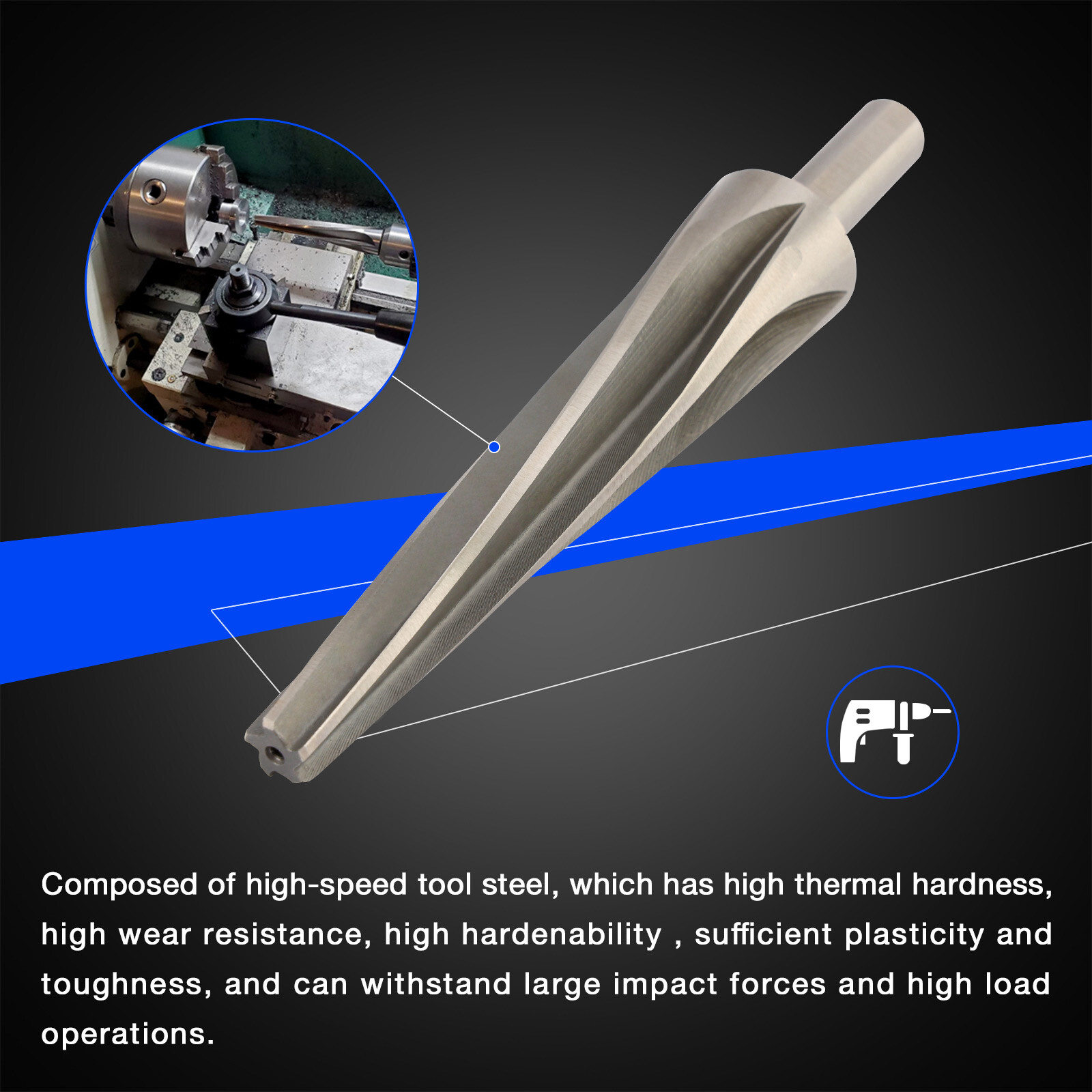 7 Degree Tapered Ball Joint Reamer For 1-1/2" Per Foot Ball Joint ...