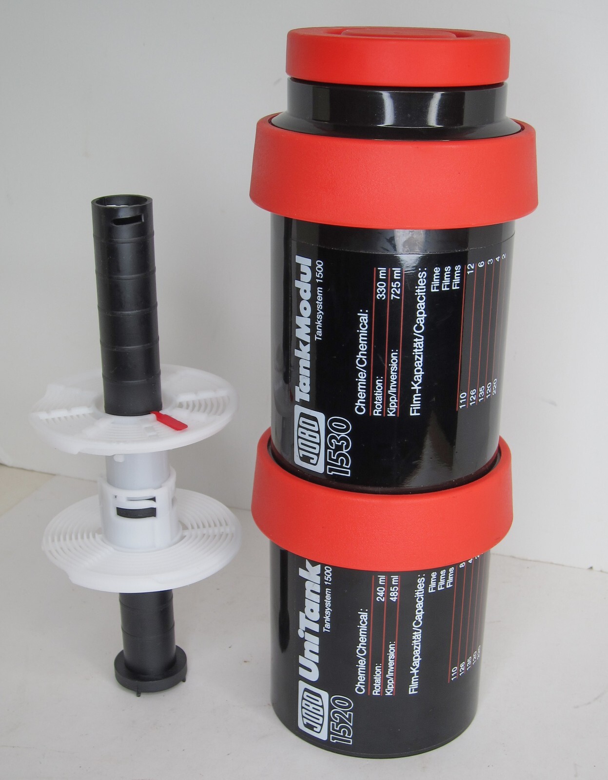 JOBO drum film processing tank 1520 +1530 extension + 1 adjustable reel ...