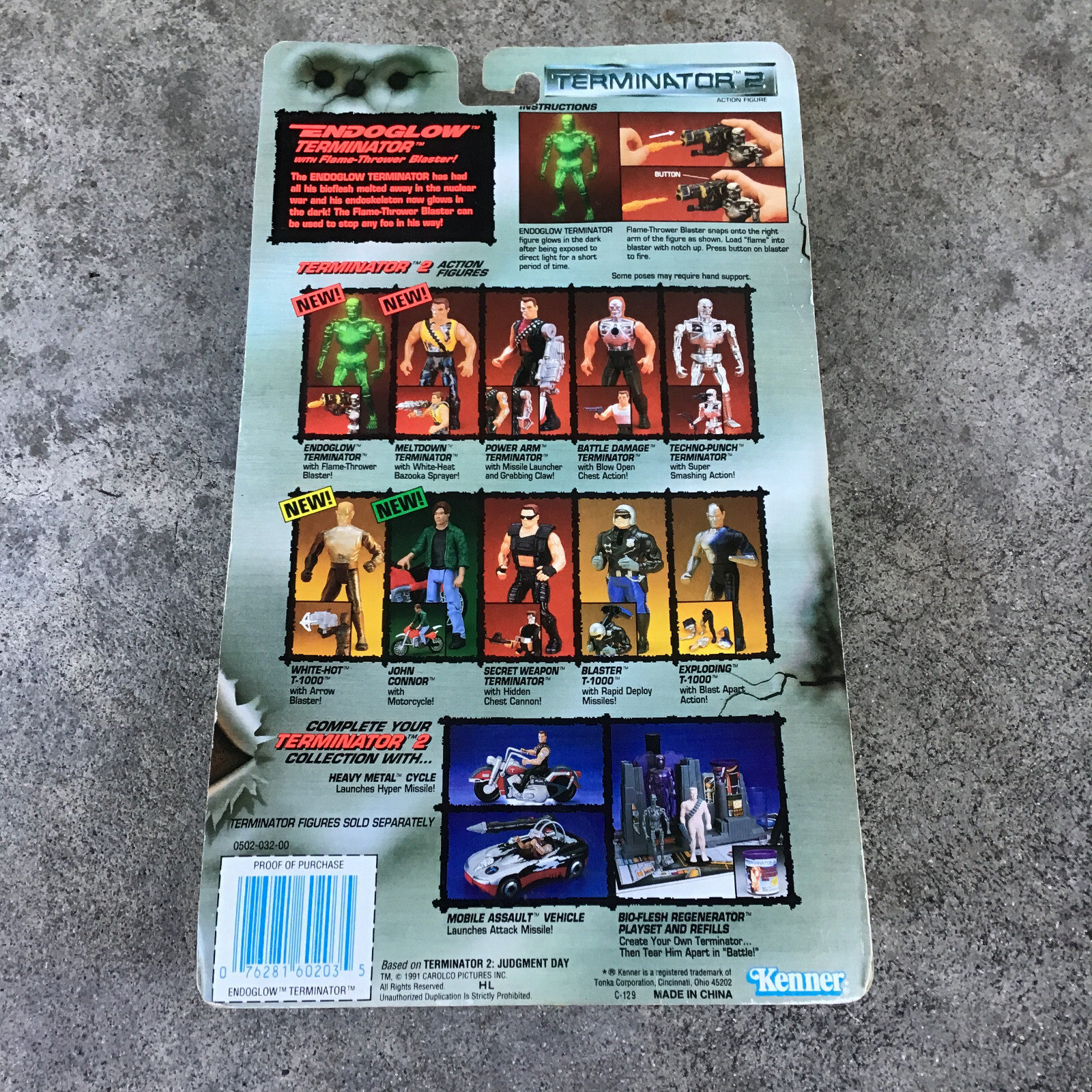 Vintage Terminator 2 Endoglow Flame-Thrower Blaster Kenner 1991 NIB ...