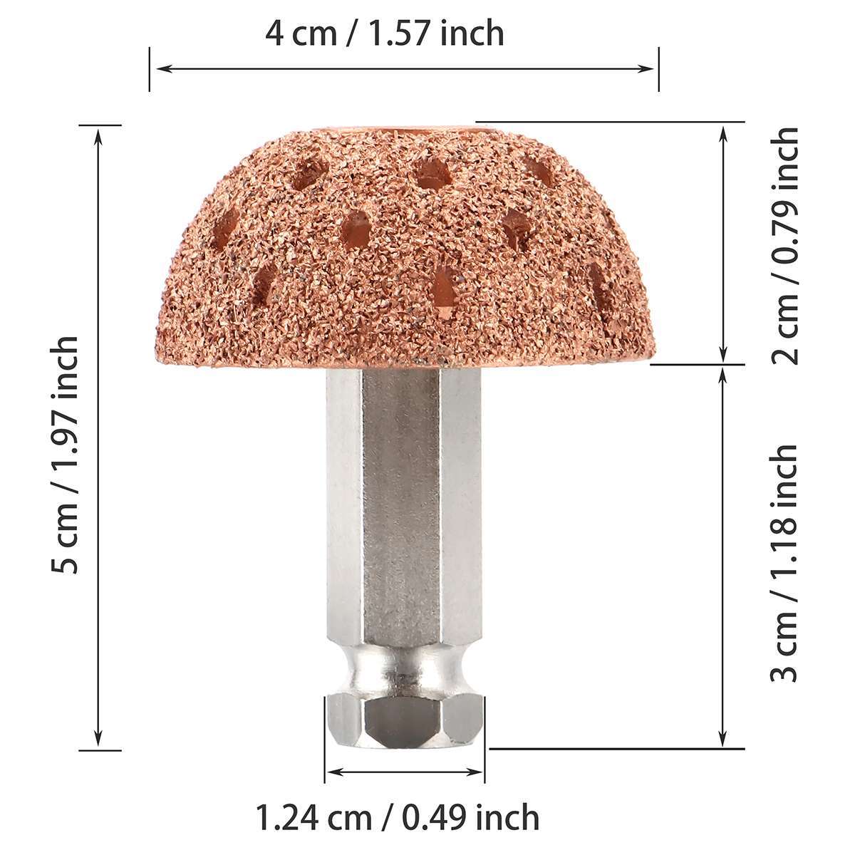 42mm Tire Grinding Head Rasp Buffer Ball Tyre Repair Hand Tool Buffing ...