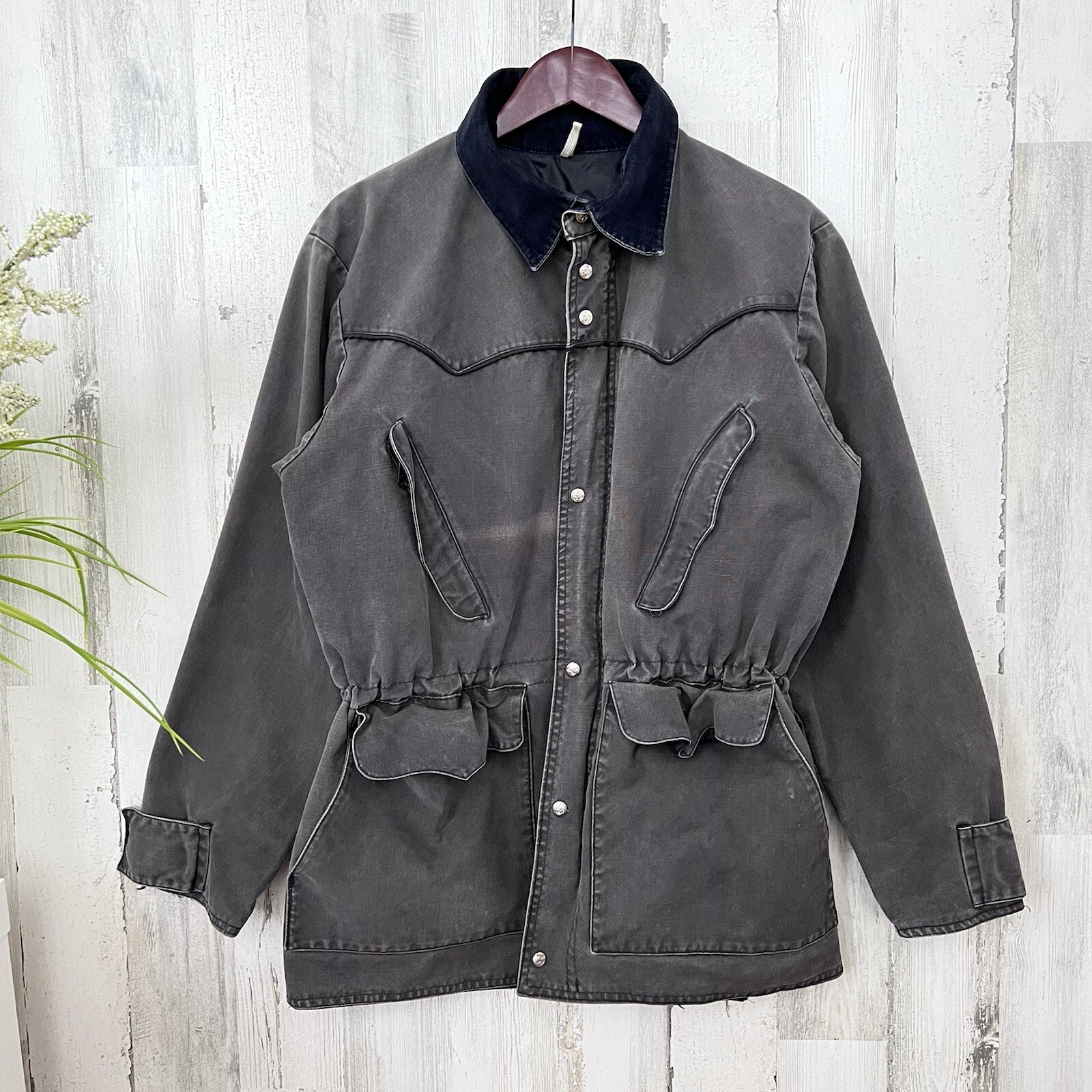 Vintage Schaefer Western Rancher Black Jacket size Sm… - Gem