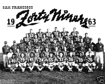 1963 SAN FRANCISCO 49ERS NFL FOOTBALL TEAM 8X10 PHOTO | eBay
