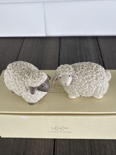 Lenox Sheepy Shakers Sheep Salt & Pepper Set Lamb Farmhouse Decor | eBay