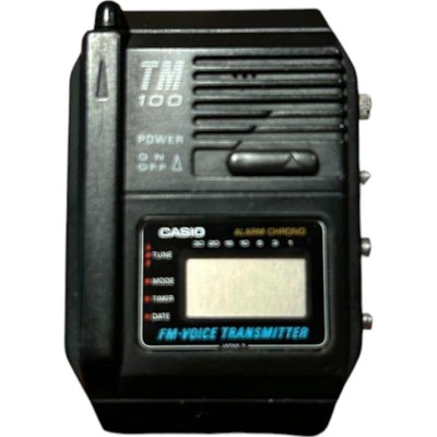Casio TM-100 Vintage FM Transmitter Men's Watch Used Collectible No ...