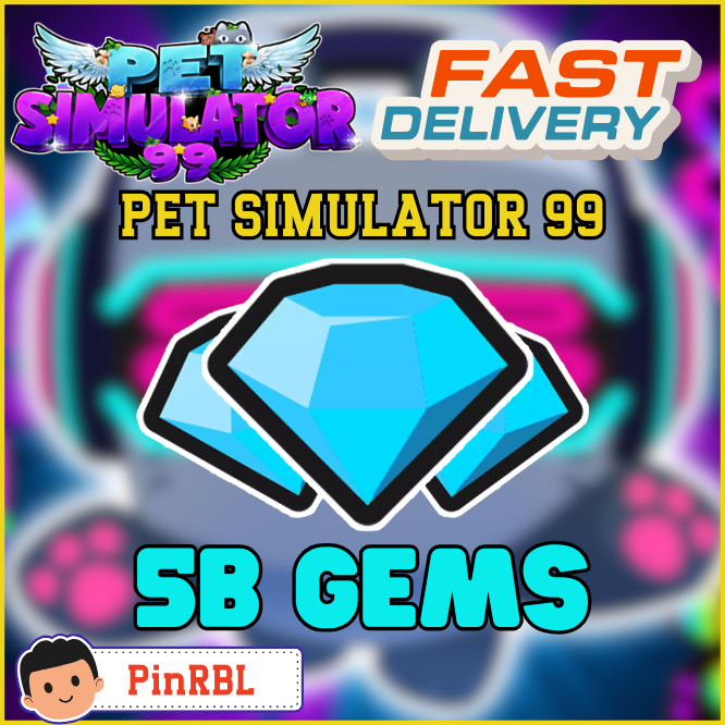 1B - 20B Gems Pet Simulator 99 | PS99 | Pet Sim 99 | eBay