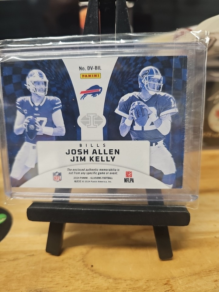 2024 Illusions Deja Vu Josh Allen & Jim Kelly Dual Patch 3 Color ...