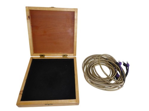 Analysis Plus Silver Oval Speaker Cable Spade-to-Spade w/ Wooden Box | eBay